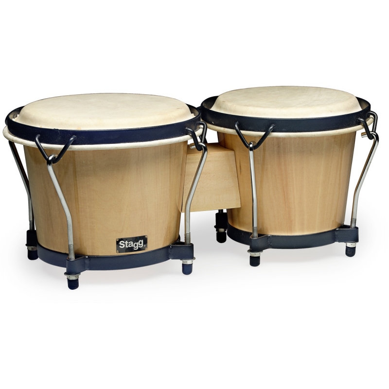Stagg Traditionelles Holz Bongo Set 6 und 7 Zoll - Drum-Factory